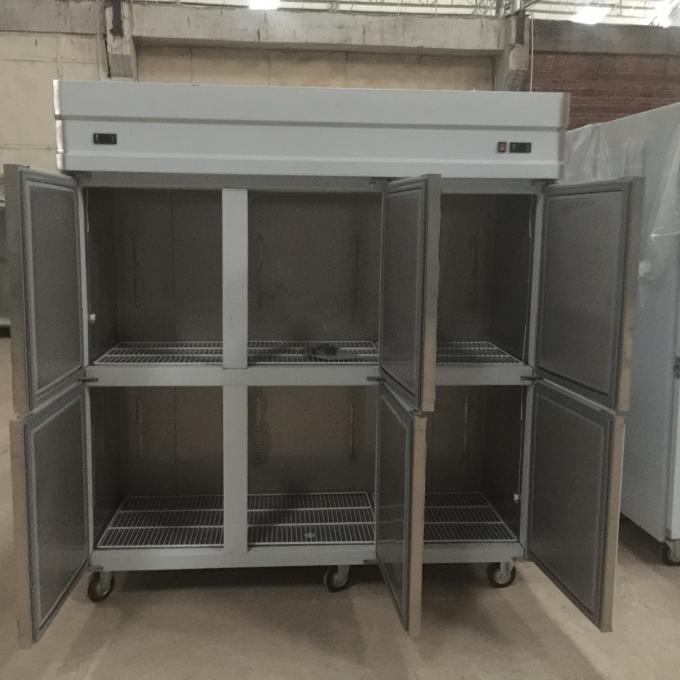 Practical Stainless Steel 500L Fridge Freezer , Soundless Commercial ...