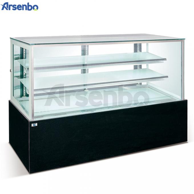 Stainless Steel 768W Dessert Display Fridge , Multipurpose Cake ...