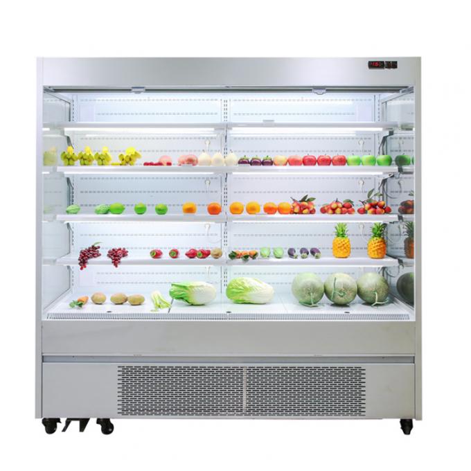220V Commercial Open Display Case Cooler Multiscene Antiwear